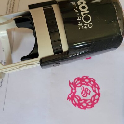 Custom Round Self-inking Stamps - Etsy