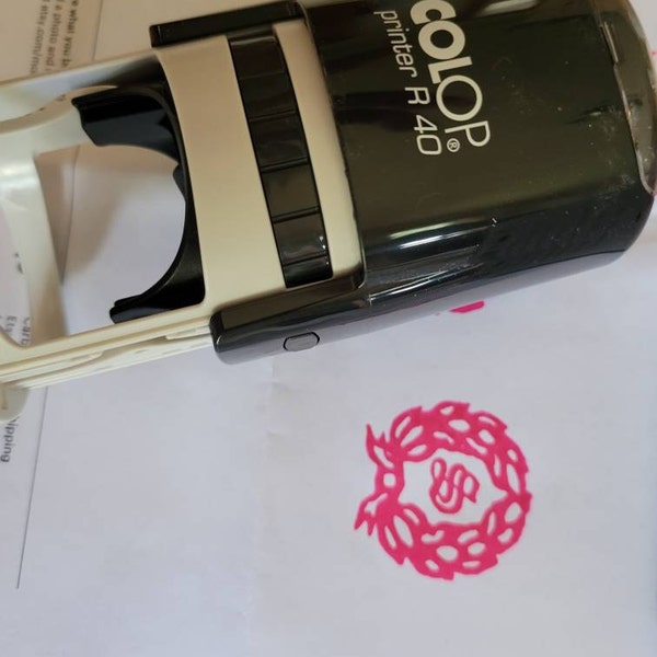 Custom Round Self-inking Stamps - Etsy