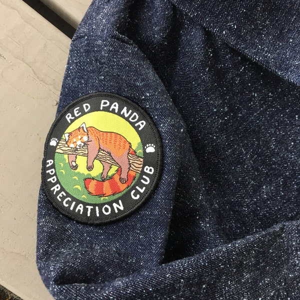 Red Panda Appreciation Club Iron on Woven Patch 7cm - Etsy