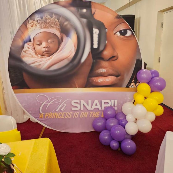 Custom Round Backdrop,personalized Circle Photography Backdrop With ...