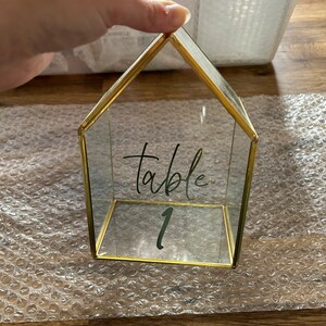 Table Number Sticker, Elegant Wedding Reception Vinyl Decal Numbers ...