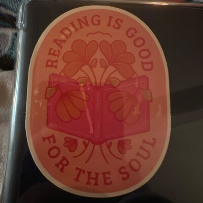 Reading is Good for the Soul Sticker Book Sticker Library Sticker - Etsy