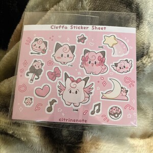 Cherry Kitty Stickers Cute Pink Cat Deco Sticker Sheet Sakura - Etsy