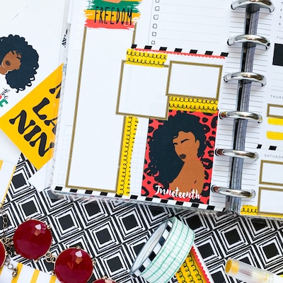 Juneteenth Sticker Kit, Printable Juneteenth Stickers, Planner Stickers ...