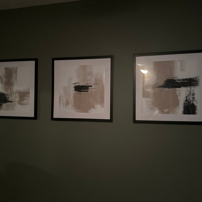 Modern Simple Minimal Gallery Wall Art Set of 3 Black and White Simple ...