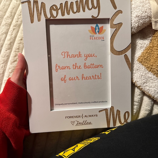 New Mom Personalized Picture Frame, First Mothers Day, New Mommy Gift ...