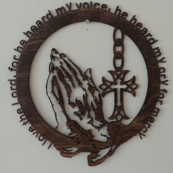 Jesus and Cross. Psalm 116:1,2 Wall Art. Decoration Wall. Crucifix ...