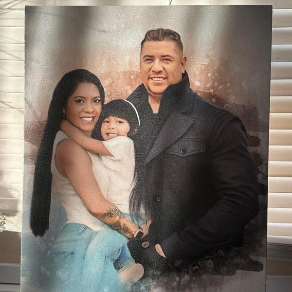 Custom Memorial Drawing, Add Deceased Loved One, Family Portrait ...