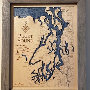 Cape May & South Jersey Shore Nautical 3D Wood Map Wall Art - Etsy