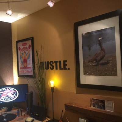 Hustle Wall Decal, Motivational Wall Decal, Inspirational Wall Decal ...