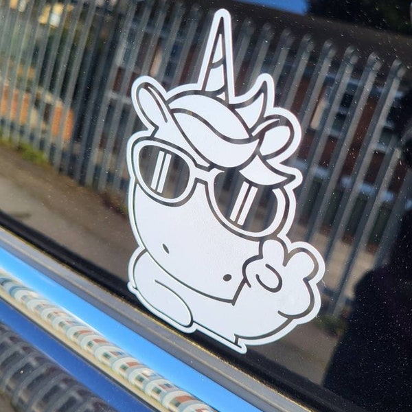 Cute Unicorn - Vinyl Decal Sticker for Car, Yeti, Laptop - Etsy