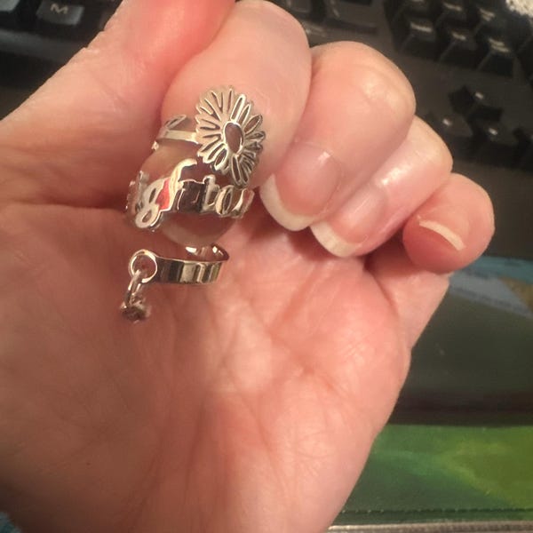 Custom Stethoscope Name Tag With Birthstone, Birthflower Stethoscope ...