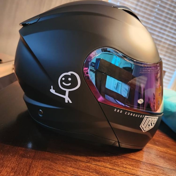 Stick Figure Flipping off Vinyl Decal - Etsy