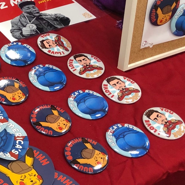 Custom Round Buttons- 25 Logo Buttons, Pin Back Buttons, Badges, Pins ...