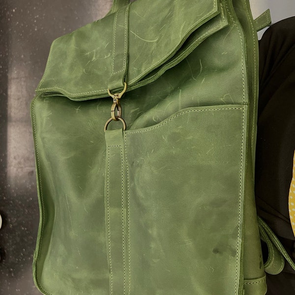 Handmade Leather Backpack Women,leather Backpack Woman,laptop Backpack ...