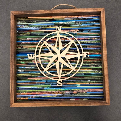 Compass Rose Star Laser Cut Unfinished Wood Cutout Craft Shapes - Etsy