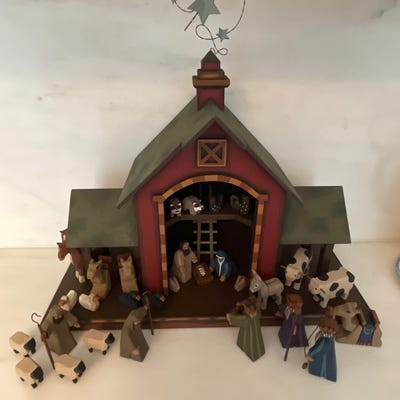 Carved Wood Timber Frame Noah's Ark With Drawer - Etsy