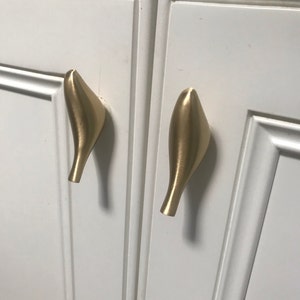 Butterfly Knob Solid Brass Knob Cabinet Pulls Drawer Knob Dresser Pull Knobs Handles Kitchen ...