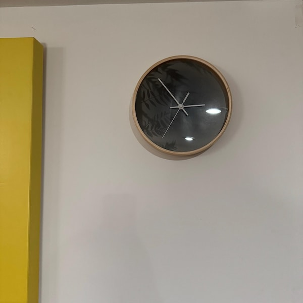 Wildflower Wall Clock, Spring Floral Wall Clock, 10" Watercolor Flower ...