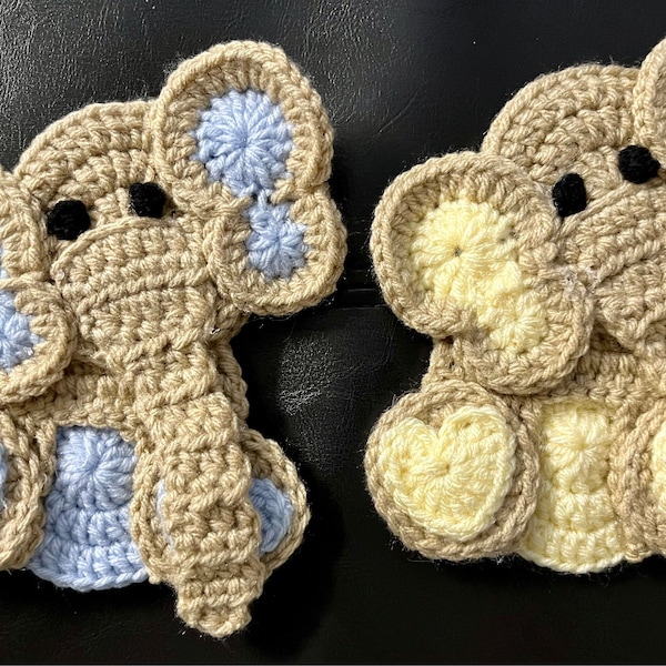 Lamb Applique / Crochet Lamb Crochet / Ready to Use Lamb Applique ...
