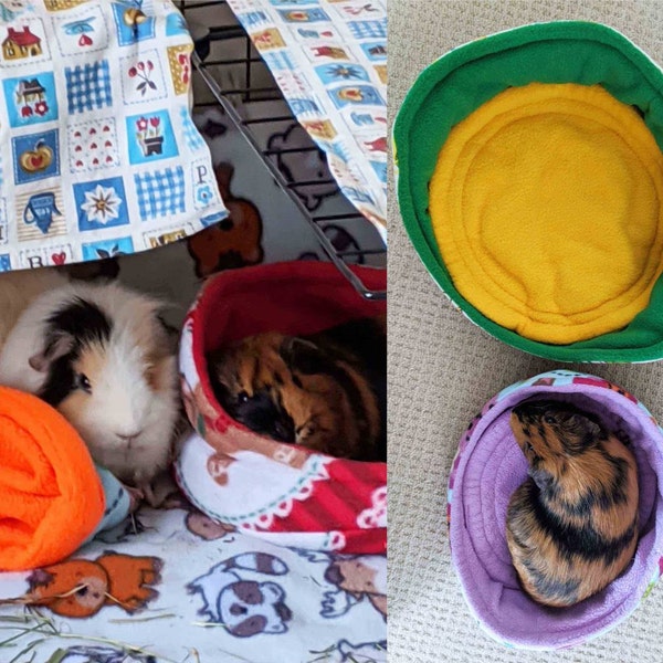 Hidey Hut for Guinea Pigs, Hedgehogs, Rat, Small Animal Cozy Cave Pink ...