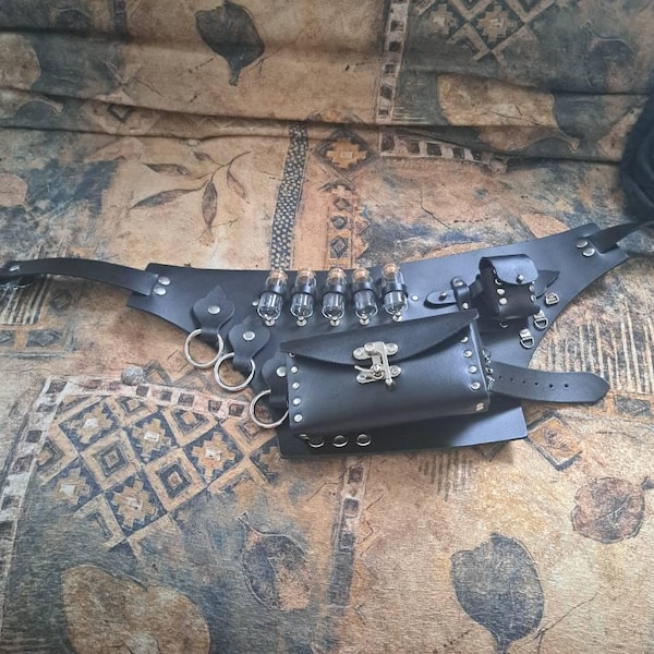 Costume Leather Set Larp Ranger, Pauldrons Gorget Bandolier Bracers ...
