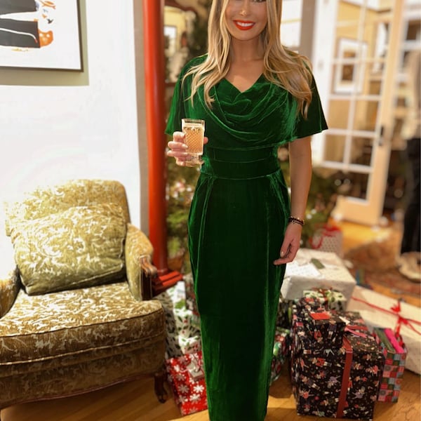 Long Mulberry Silk Velvet Duster, Long Cardigan Coat With Pockets ...