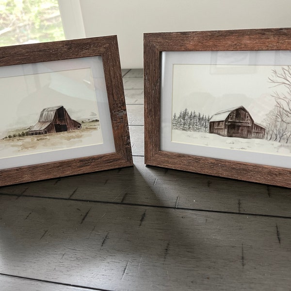 Red Barn Print- Watercolor Barn, Red Barn, Old Barn, Farmhouse Decor ...