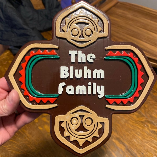 Personalized Polynesian Themed Family Last Name Sign / Plaque ( Disney ...