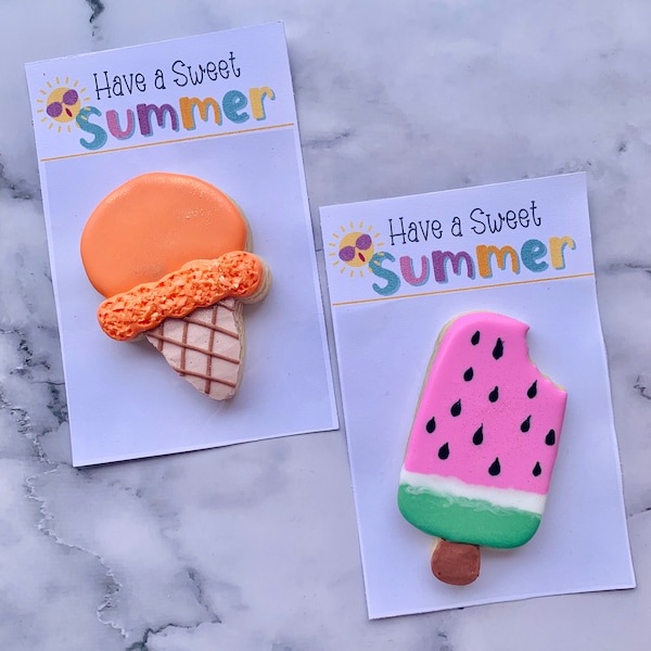 Happy Last Day of School Cookie Card - 3.5" X 5" - Instant Download ...