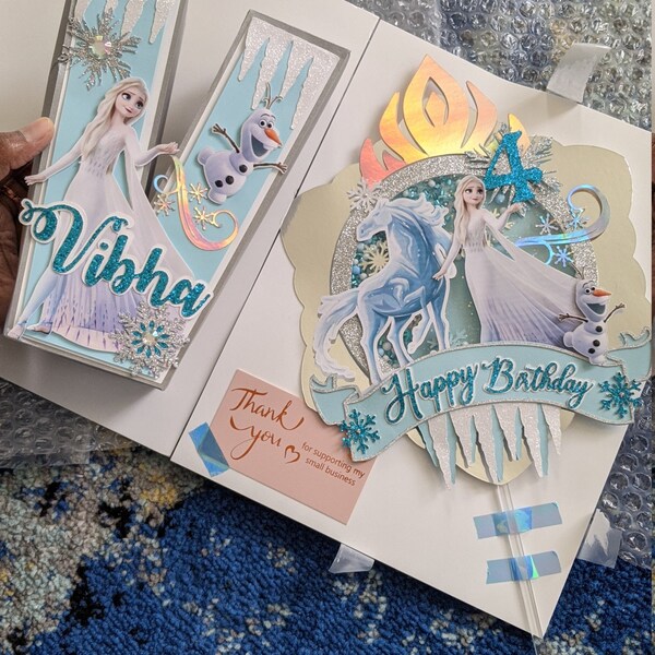 Frozen Cake Topper-frozen 2 Cake Topper-lights Up- Frozen Party Package - Frozen Inspired Cake ...