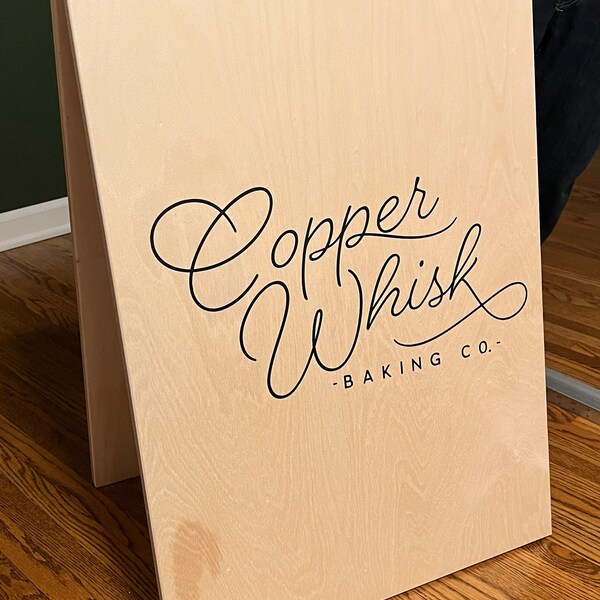 Custom Engraved Wood Acrylic A Frame Sign Sandwich Board Outdoor ...