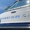 Rinker Boat Emblems 27 Chrome FREE FAST Delivery DHL Express Stickers ...