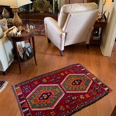 2x4 SMALL AREA Rug,2x4 Rug,2x4 Vintage Rug,2x4 Turkish Rug,2x4 Wool Rug ...