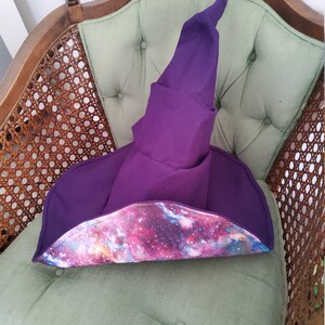 Galaxy Felt Wizard Witch Hat - Etsy