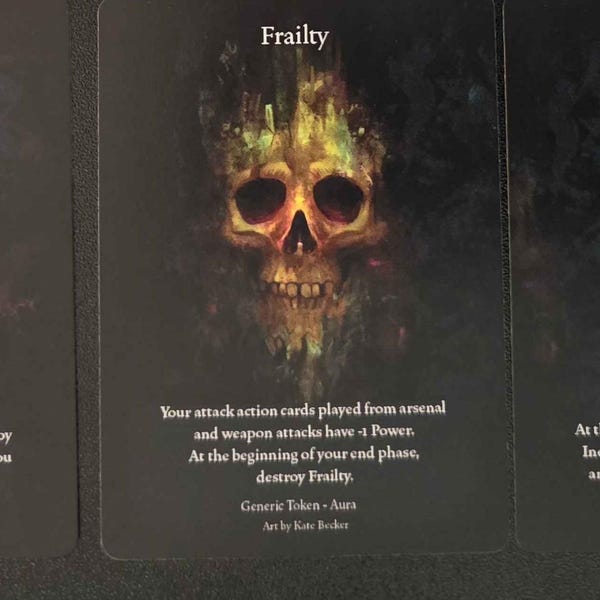 Inertia // Frailty Token two Sided, Front and Back Pictured - Etsy