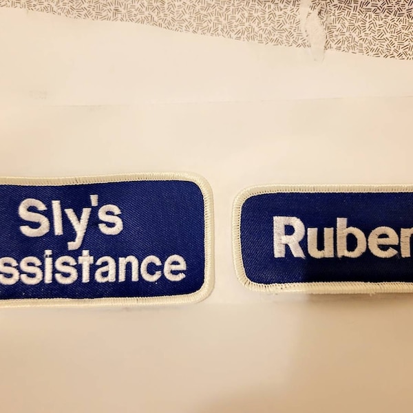 Custom (personalized) Embroidered Name Tag/ Embroidered Name Patch ...