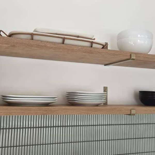Corner Shelf Bracket for Floating Shelves, Many Sizes, Metal Support ...
