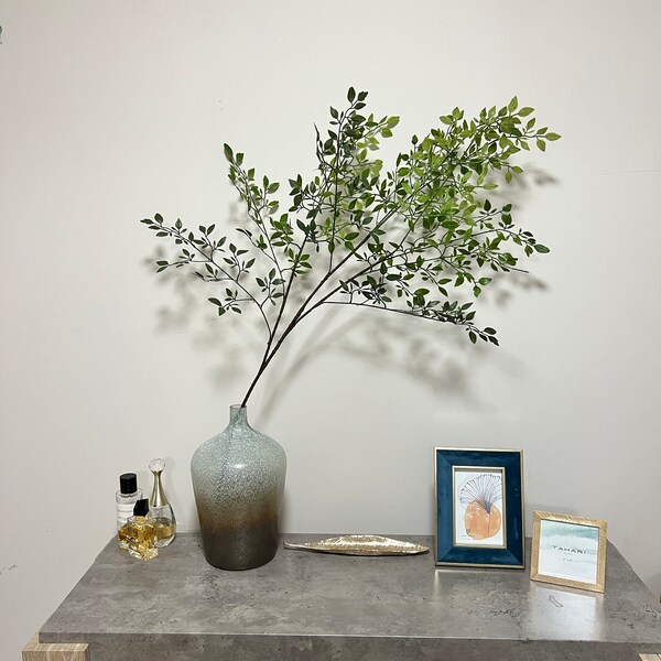 110cm Tall Artificial Tree Branch With Leaves, Faux Plant, Faux ...
