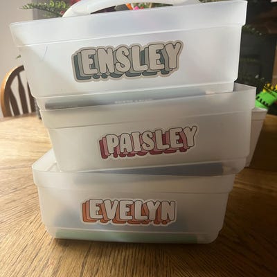 Waterproof Name Decal Personalized Vinyl Sticker NAME STICKER ...