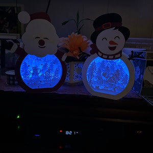 Snowball Lantern SVG Ho Ho Ho Lantern Template Merry - Etsy