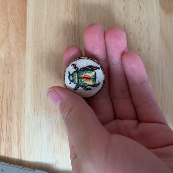 Embroidery Blank Retro Copper Lapel Pin Base, DIY Pinch Badge Brooch ...