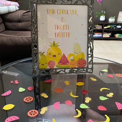 Tutti Frutti Confetti Fruit Confetti Twotti Frutti Party Decorations ...