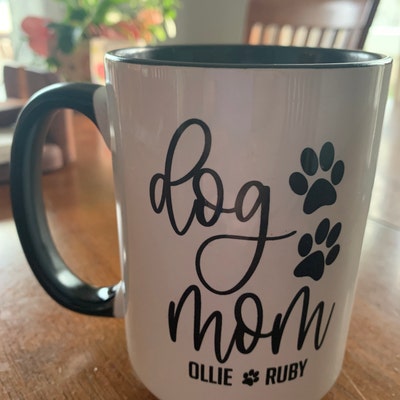 Personalized Dog Mom Mug, Dog Lover Gift, Custom Dog Mug, Dog Mom Gift ...