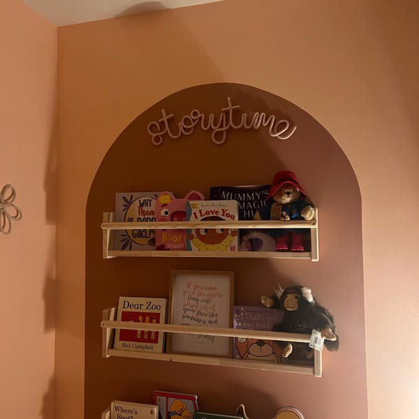 Storytime Knitted Wire Word Sign. Kid's Room Decor. Wall Hanging for ...