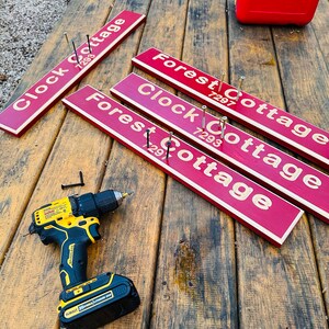 CUSTOM Hiker Trail Hiking Trail Sign Routed Carved Sign Dark Brown With ...