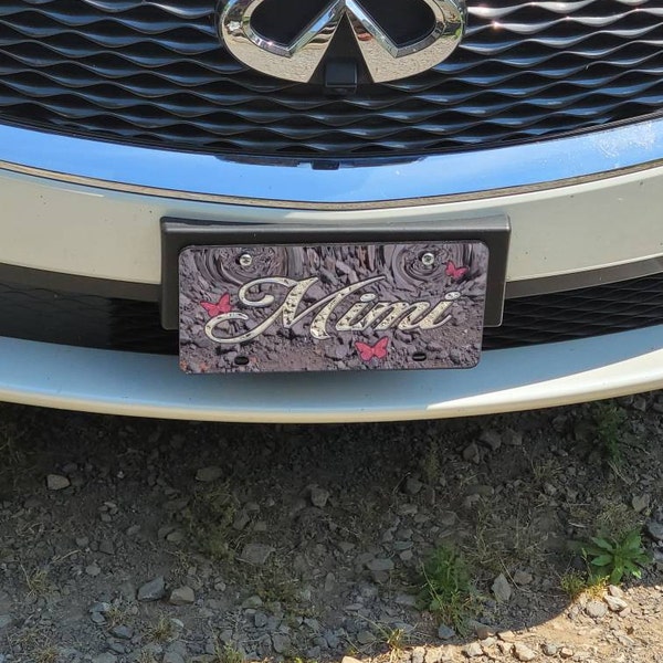 Butterfly License Plate This is A Sample! We Can Put Any Name on It - Etsy