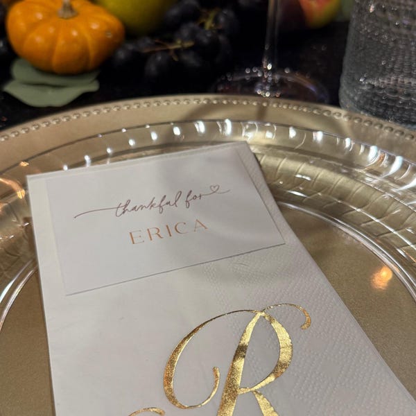 Thanksgiving Name Cards Template, Fall Bridal Shower Place Cards ...