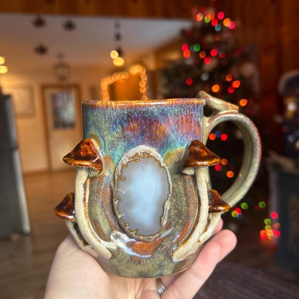Octopus Mug, Ocean Cup, Beach Cup Handmade, 12 Oz / 350 Ml, 3D Cup ...