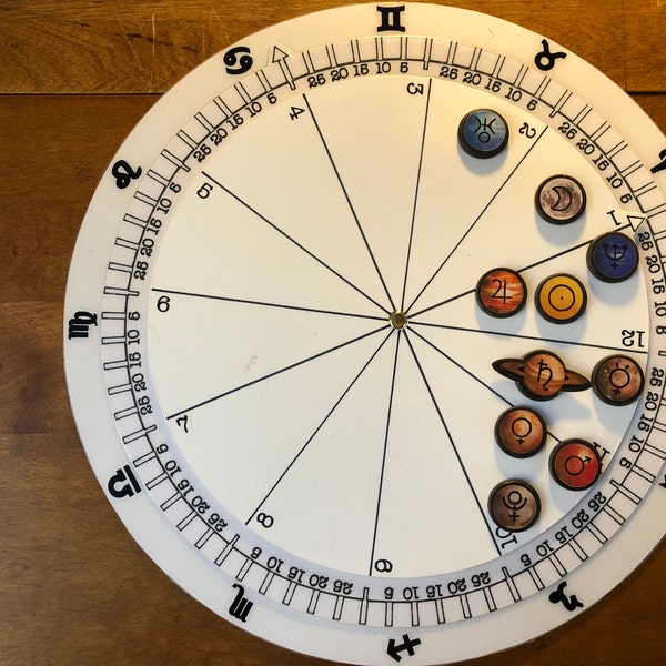 Magnetic Dry Erase Rotating Astrology Wheel With Marker - Etsy